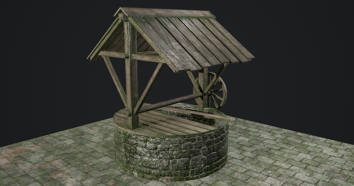 Ancient Stone Well PBR | 3D Props | Unity Asset Store