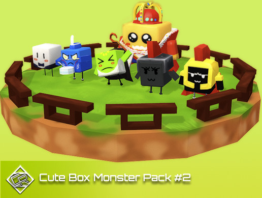 Cute Box Monster Pack #2 | 3D Characters | Unity Asset Store