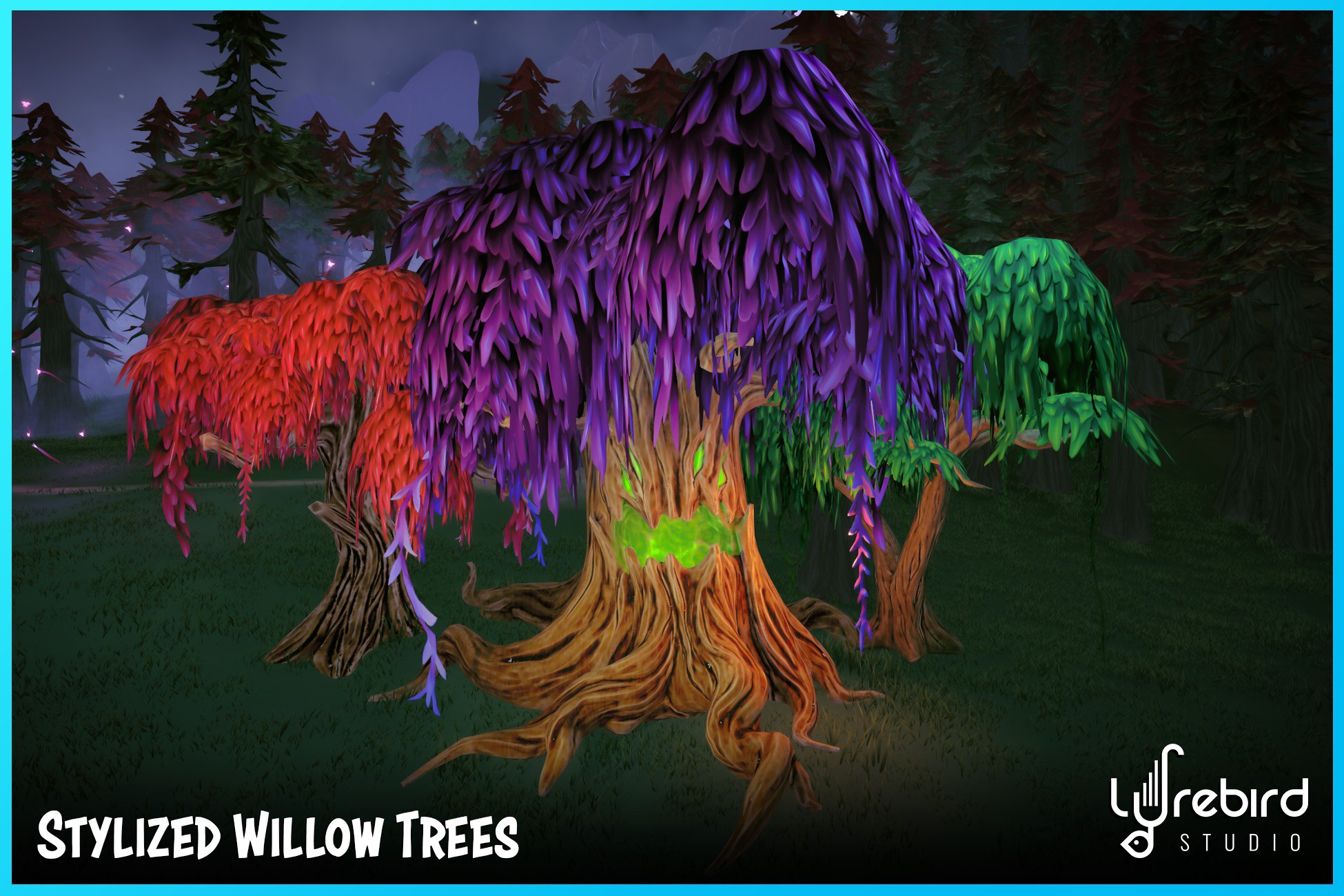 Stylized Willow Trees | 3D 풍경 | Unity Asset Store