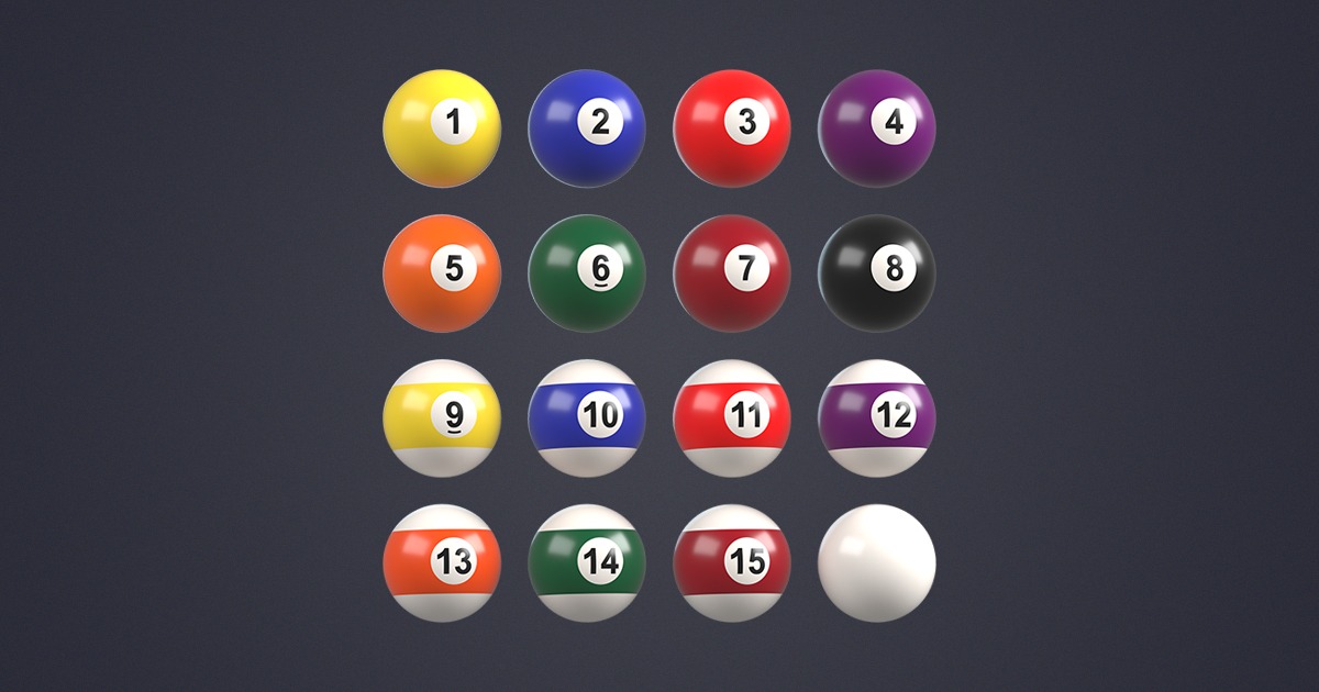 Billiard Balls Set | 3D Props | Unity Asset Store