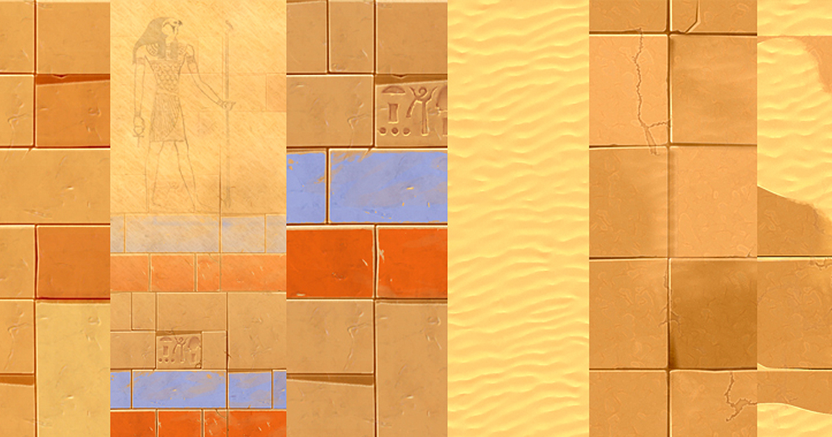 Stylized Egypt Texture Pack | 2D Textures & Materials | Unity Asset Store