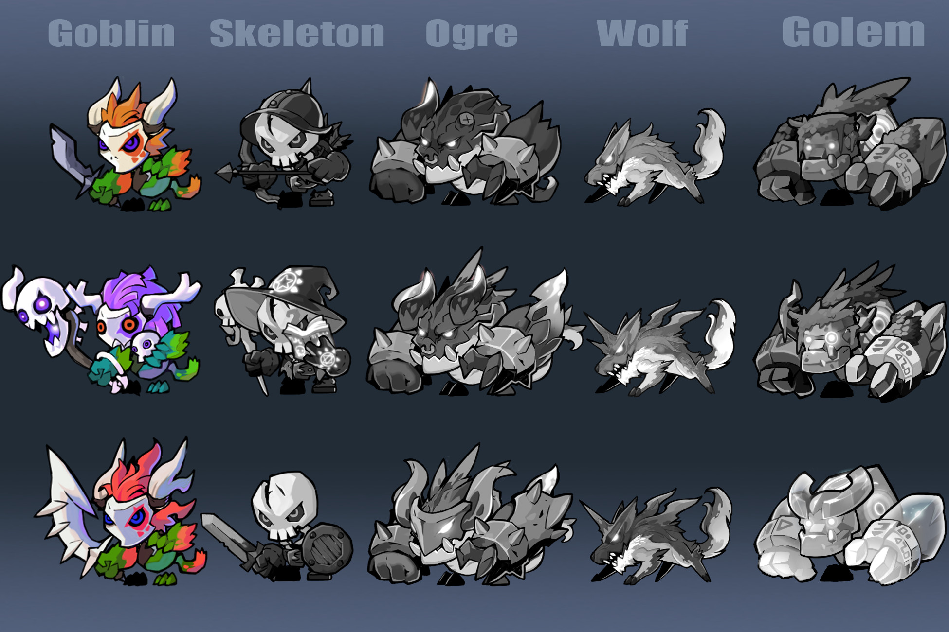 2D SD Monster Characters For Animation Pack V.5 | 2D Characters | Unity ...