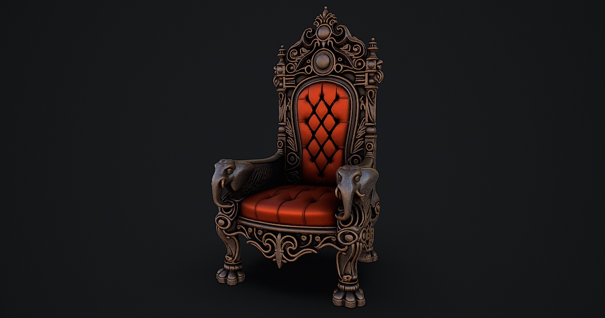 Fantasy Throne 11 | 3D Furniture | Unity Asset Store