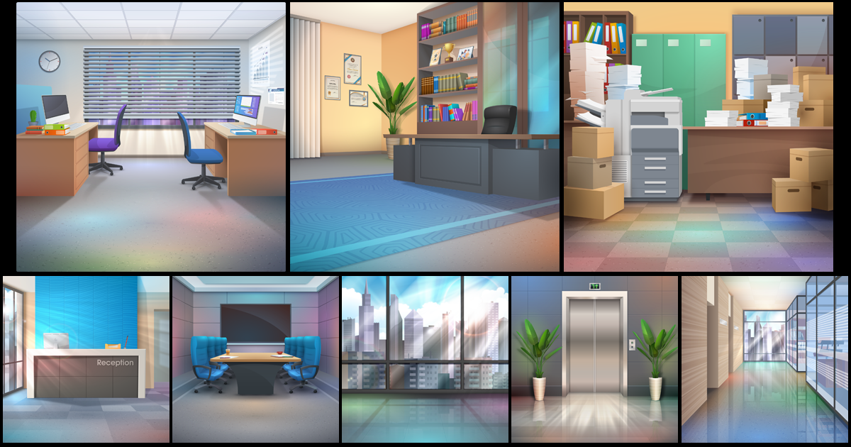 Office Backgrounds | 2D Environments | Unity Asset Store