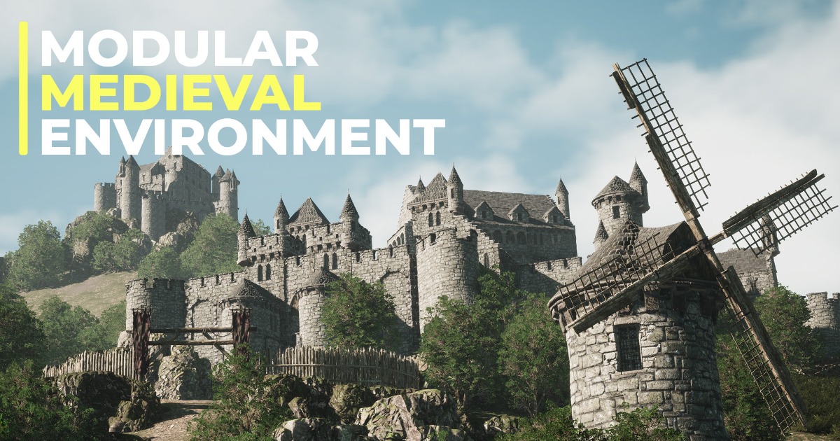 Modular Medieval Environment (Medieval Castle, Medieval Houses ...