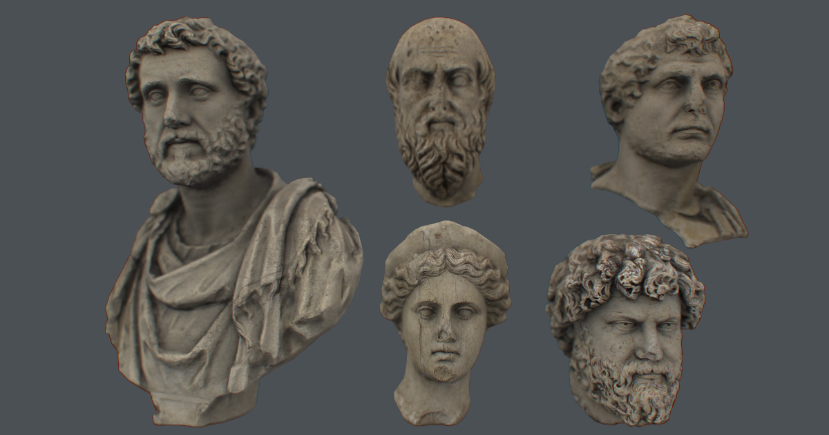 Greek Statues Set | 3D Historic | Unity Asset Store
