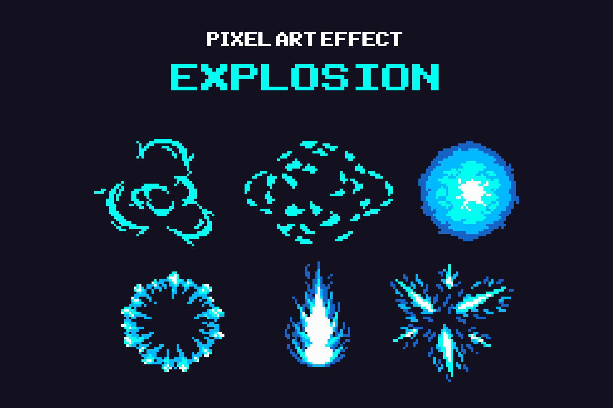 Explosion - Pixel Art Effect | 2D Textures & Materials | Unity Asset Store