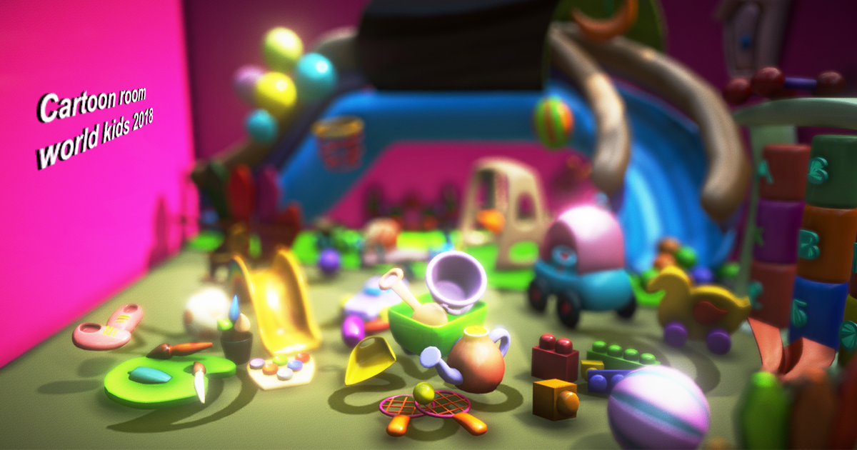 Cartoon room world kids | 3D Landscapes | Unity Asset Store