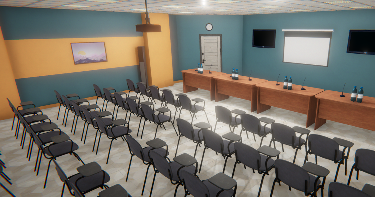 Conference hall - interior and props | 3D Environments | Unity Asset Store