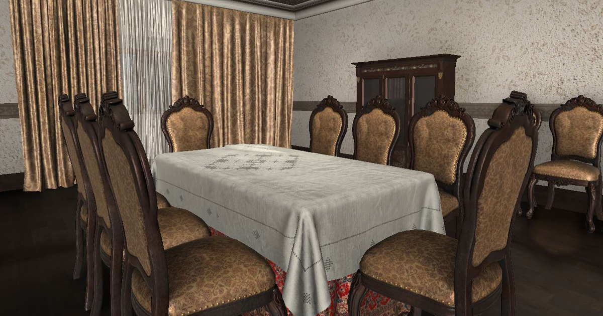 Modular Antique Room | 3D Interior | Unity Asset Store