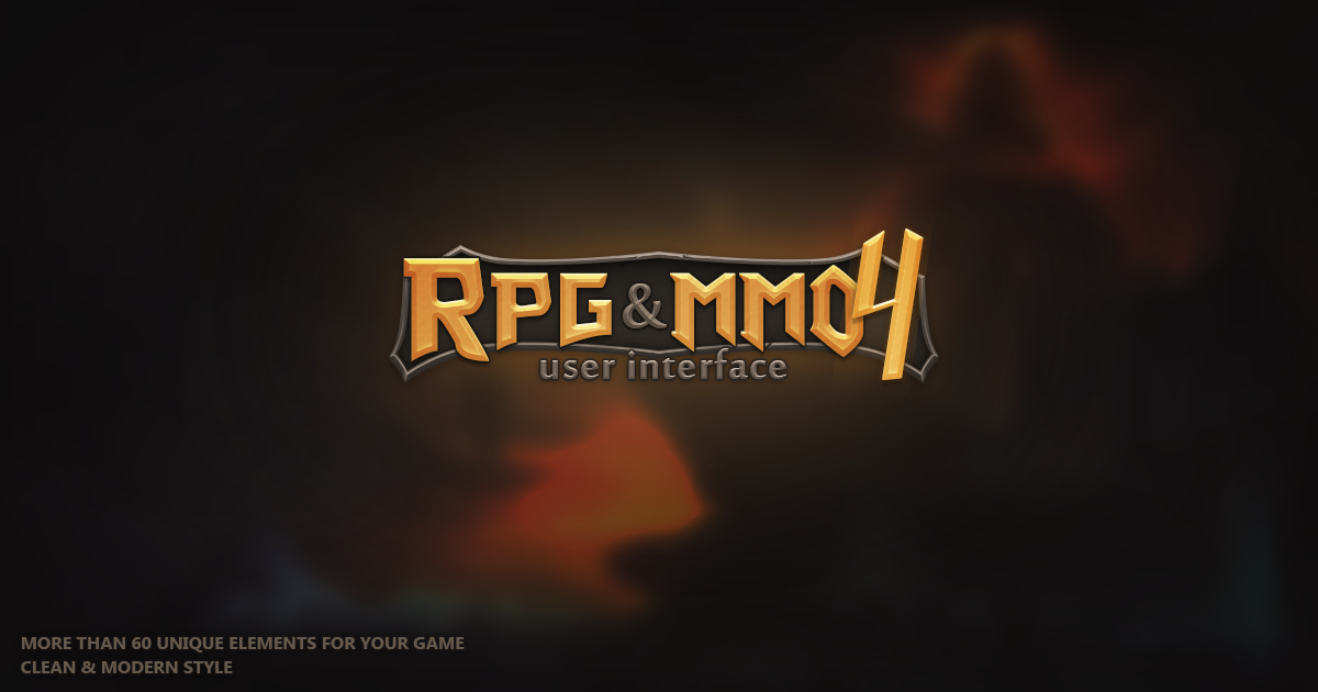 RPG & MMO UI 4 | 2D GUI | Unity Asset Store