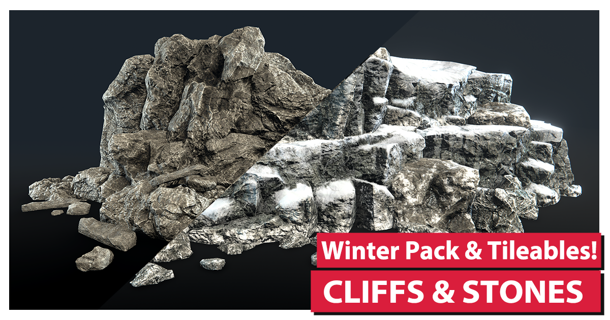 Cliffs & Stones | 3D 풍경 | Unity Asset Store