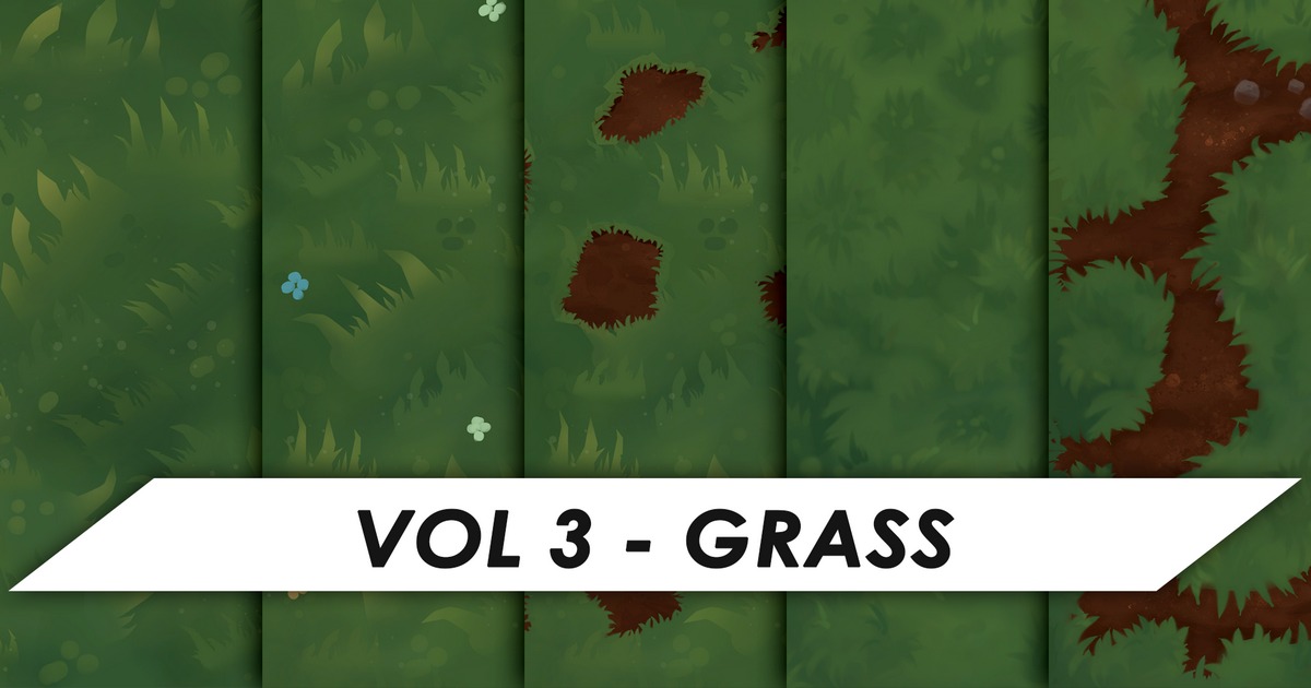Stylized Textures - Vol 3 - Grass | 2D Textures & Materials | Unity ...