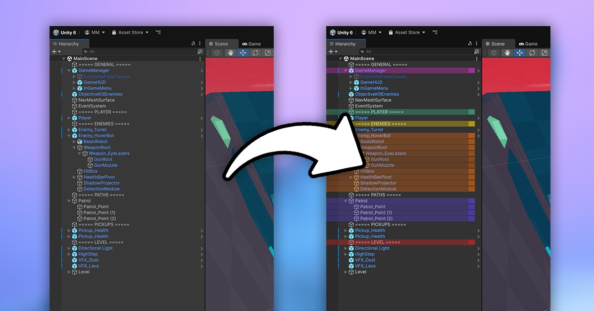 Simple Hierarchy Highlight | ユーティリティ ツール | Unity Asset Store