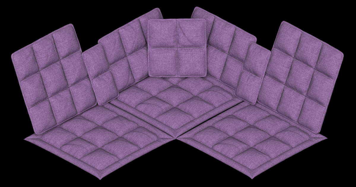 Outdoor Pillows and Pouffes | 3D Exterior | Unity Asset Store