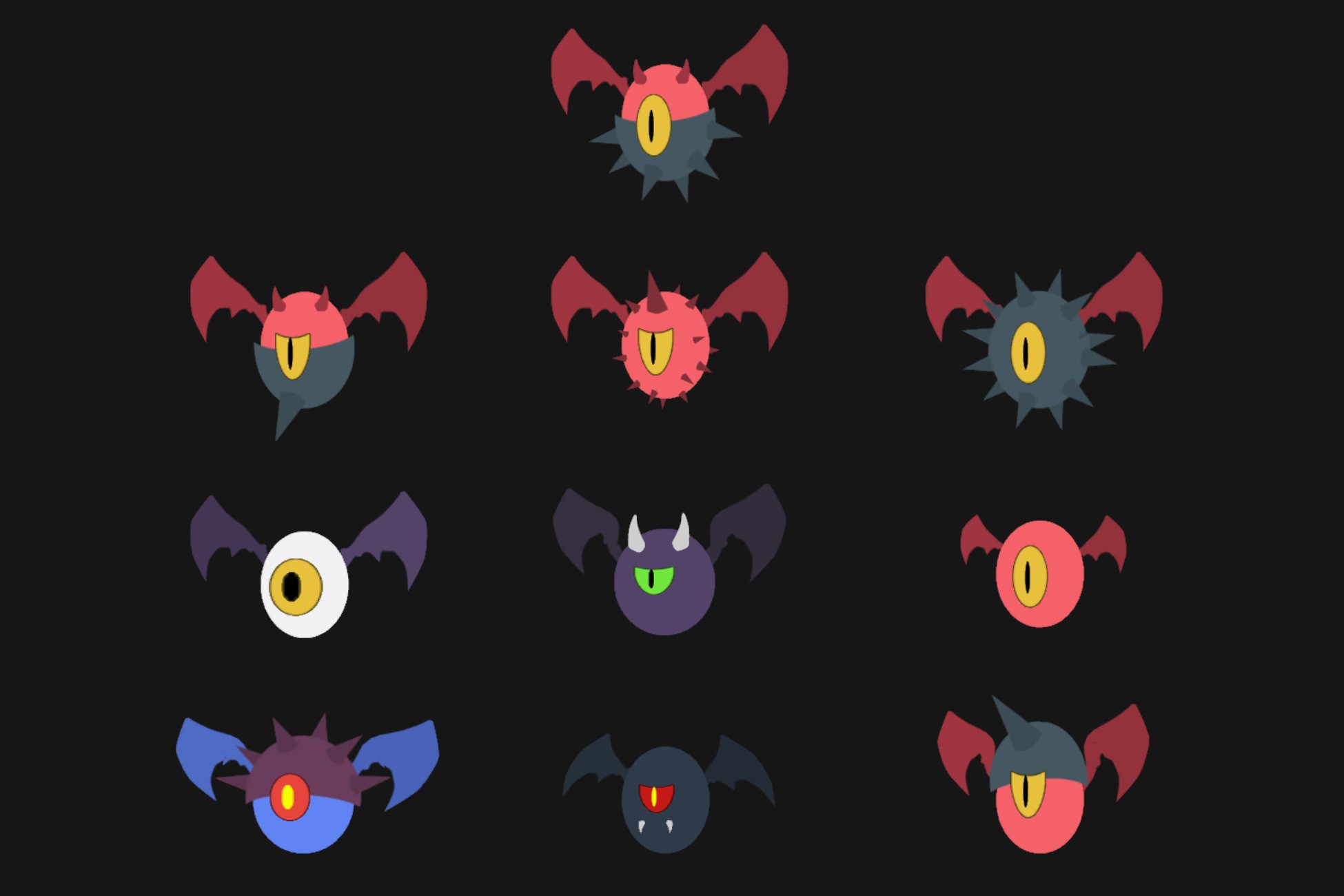2D Animated One Eye Monster Pack | 2D Characters | Unity Asset Store