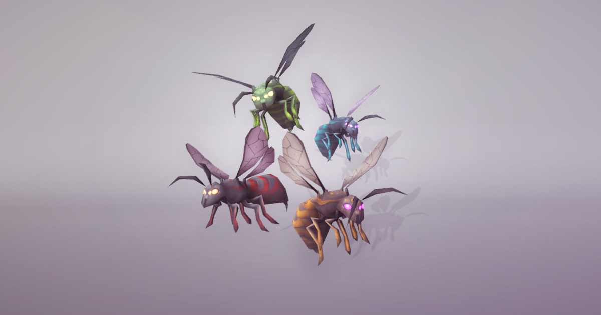 Monster Hornet | 3D 생물 | Unity Asset Store