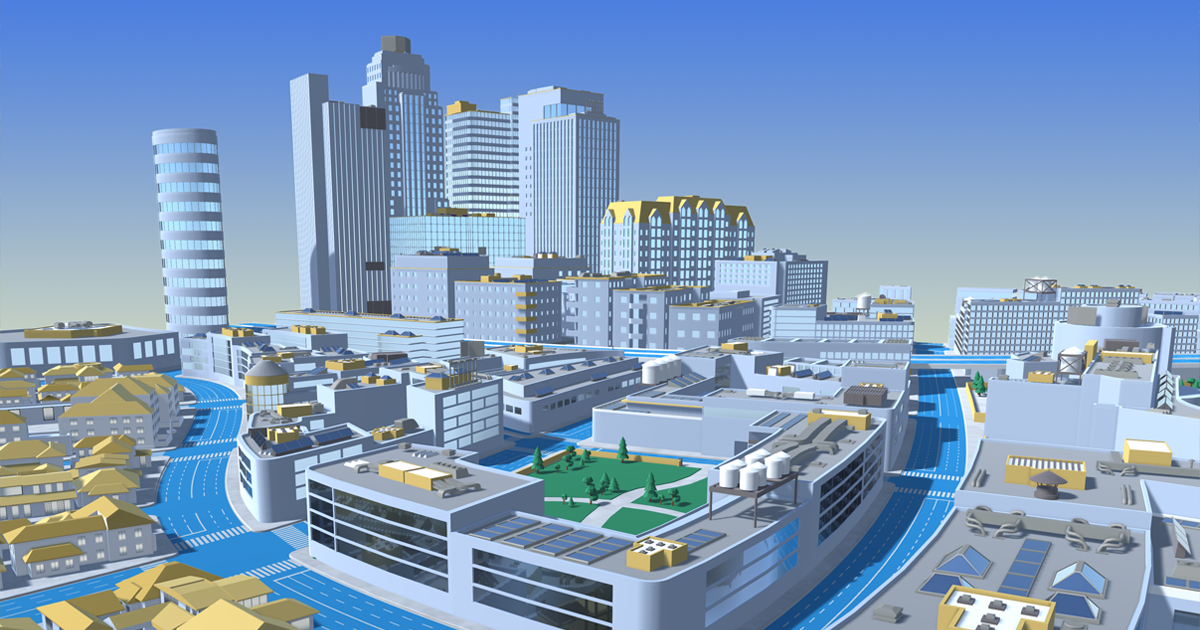 MODERN CITY: Skylines & Suburbs | 3D Industrial | Unity Asset Store