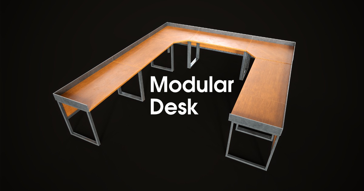 Modular work table | 3D Furniture | Unity Asset Store