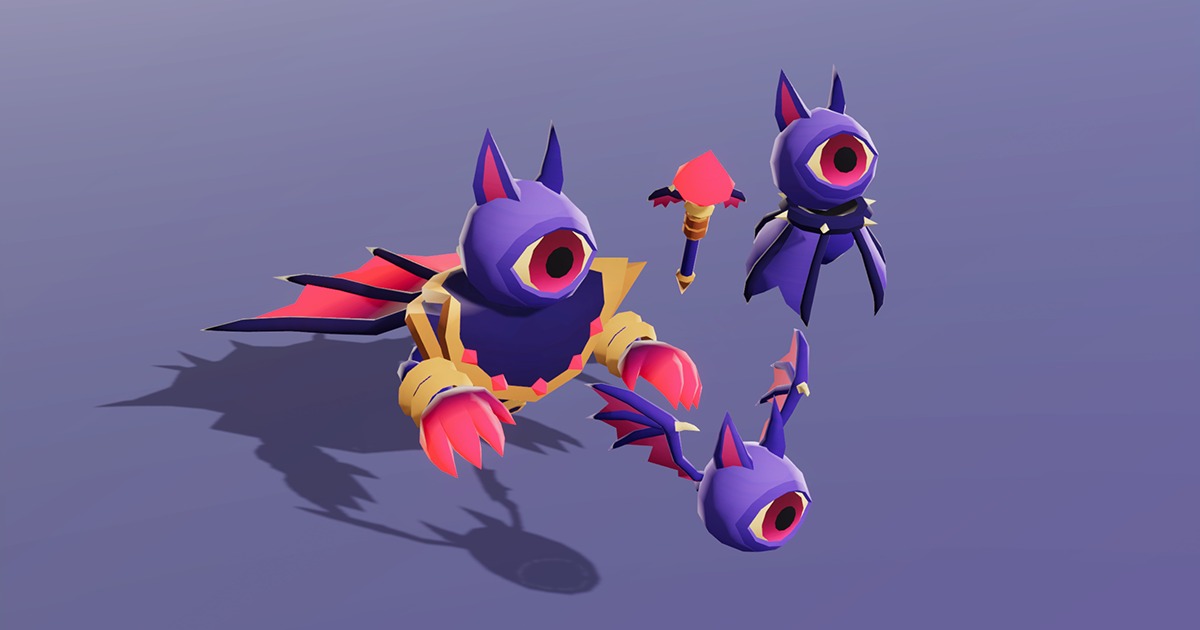 Cyclops Bat Mage Evolution Pack Cute Series | 3D Creatures | Unity ...