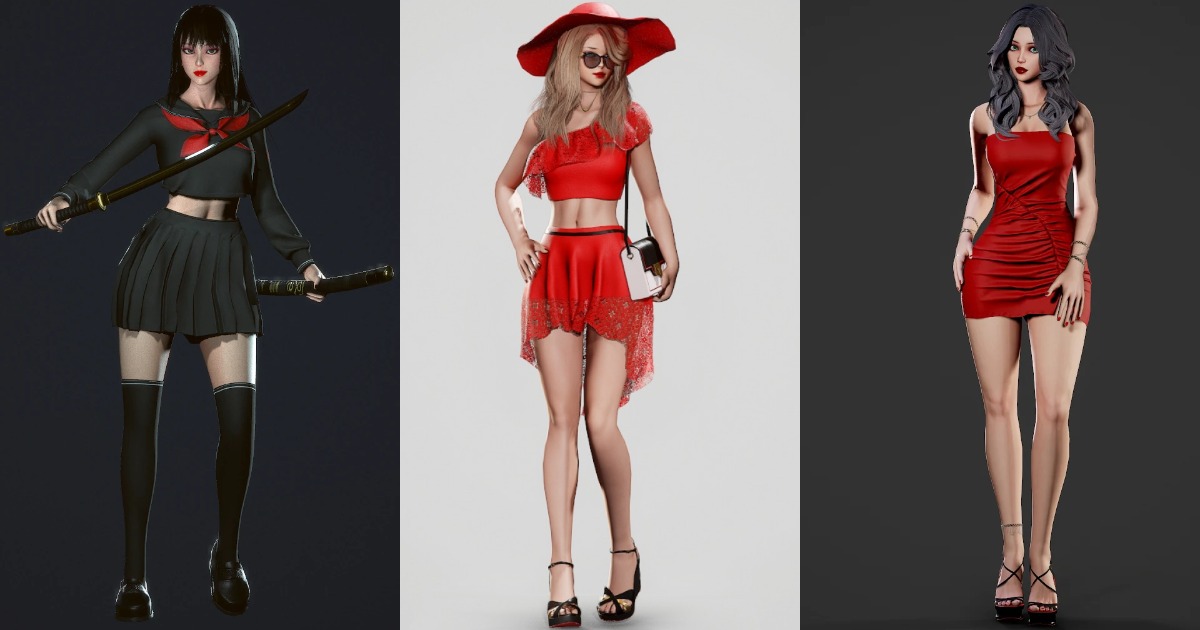 Common Cloth Girls Pack | Characters | Unity Asset Store