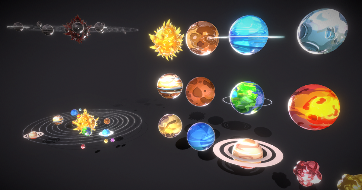 Cartoon SolarSystem | 3D Environments | Unity Asset Store