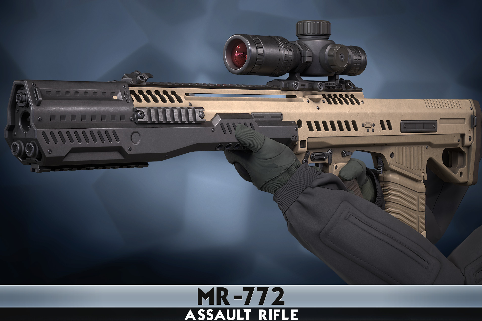 MR-772 Assault Rifle With Hands | 3D 무기 | Unity Asset Store