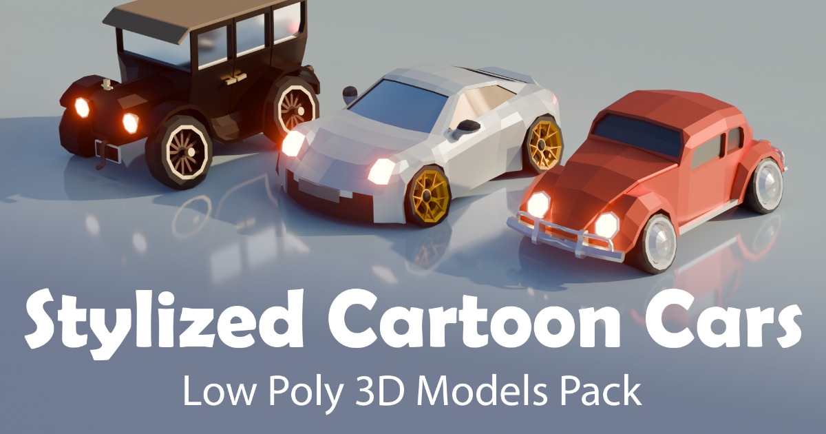 Stylized Cartoon Cars - Car Controller | 3D Vehicles | Unity Asset Store