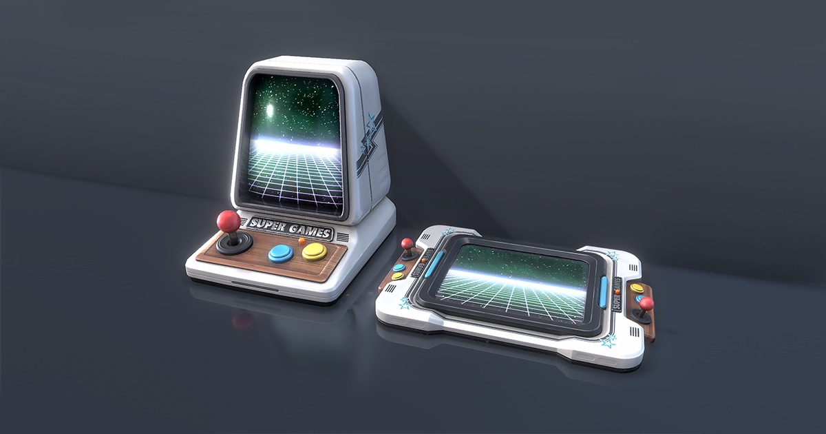 Magic Retro Gaming Console | 3D Electronics | Unity Asset Store