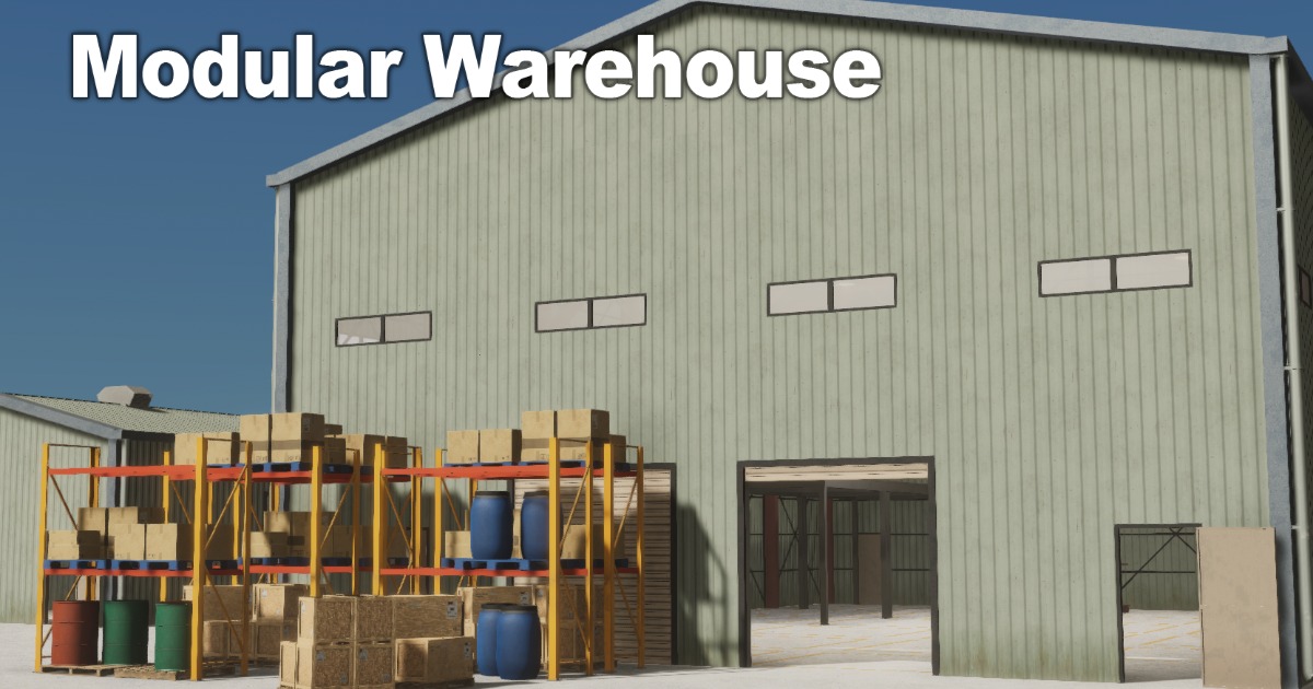 hdrp warehouse modular pack | 3D Industrial | Unity Asset Store