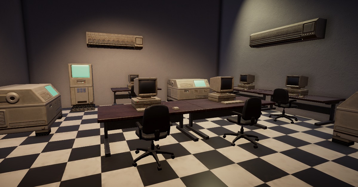 Retro Computer Consoles | 3D Props | Unity Asset Store