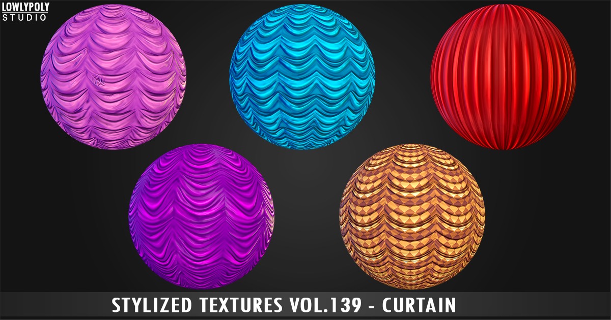 Curtain Vol.139 - Stylized Textures | 2D Fabric | Unity Asset Store