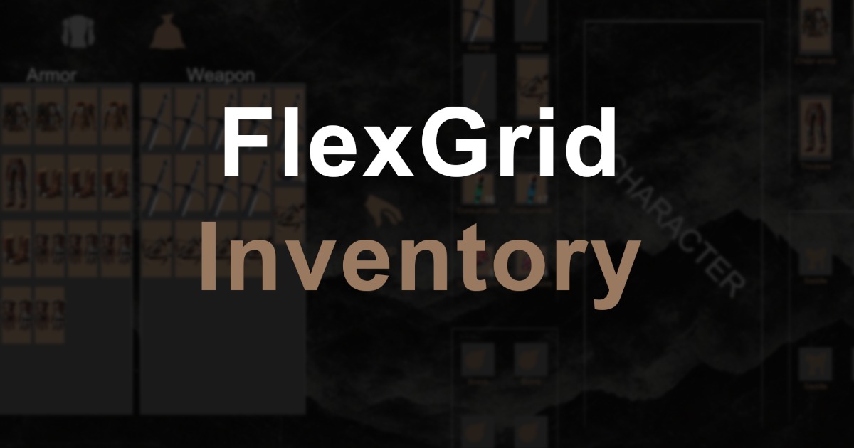 FlexGridInventory | GUI Tools | Unity Asset Store