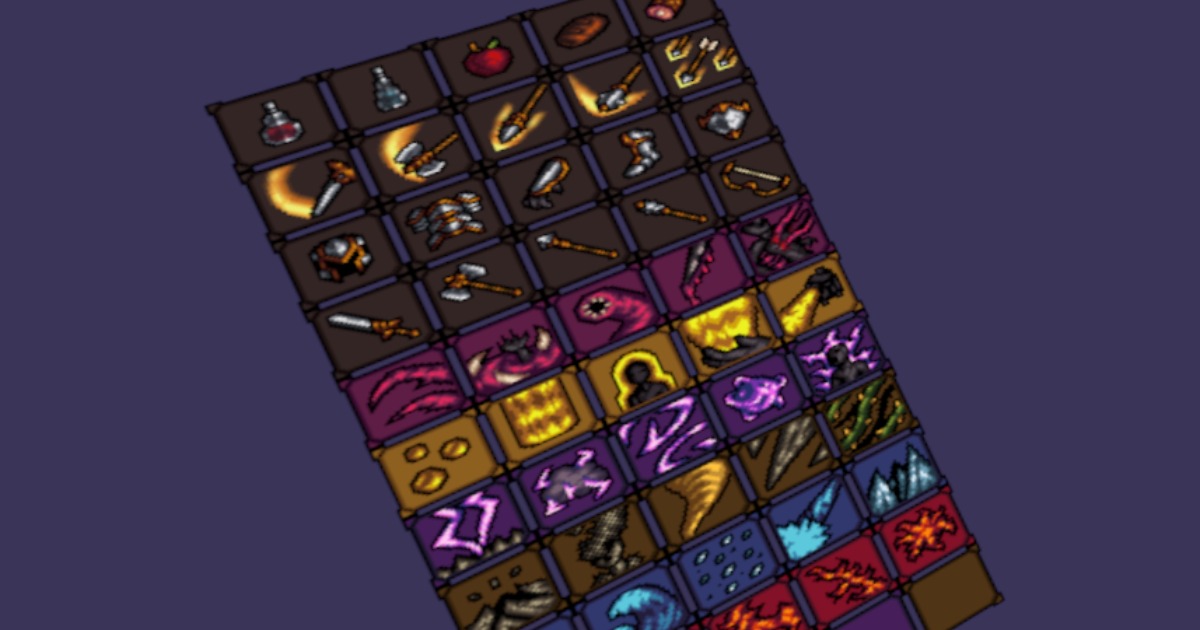 Unique Free Fantasy Icons [32x32] | 2D Icons | Unity Asset Store