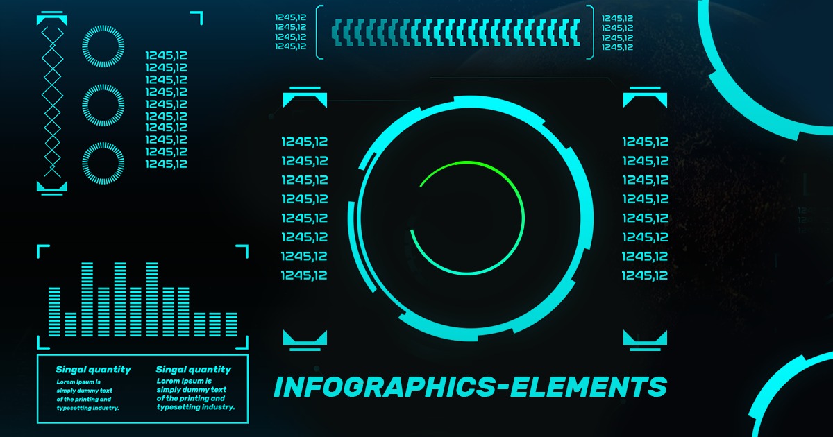 SCI-FI UI-HUD INFOGRAPHICS | 2D GUI | Unity Asset Store