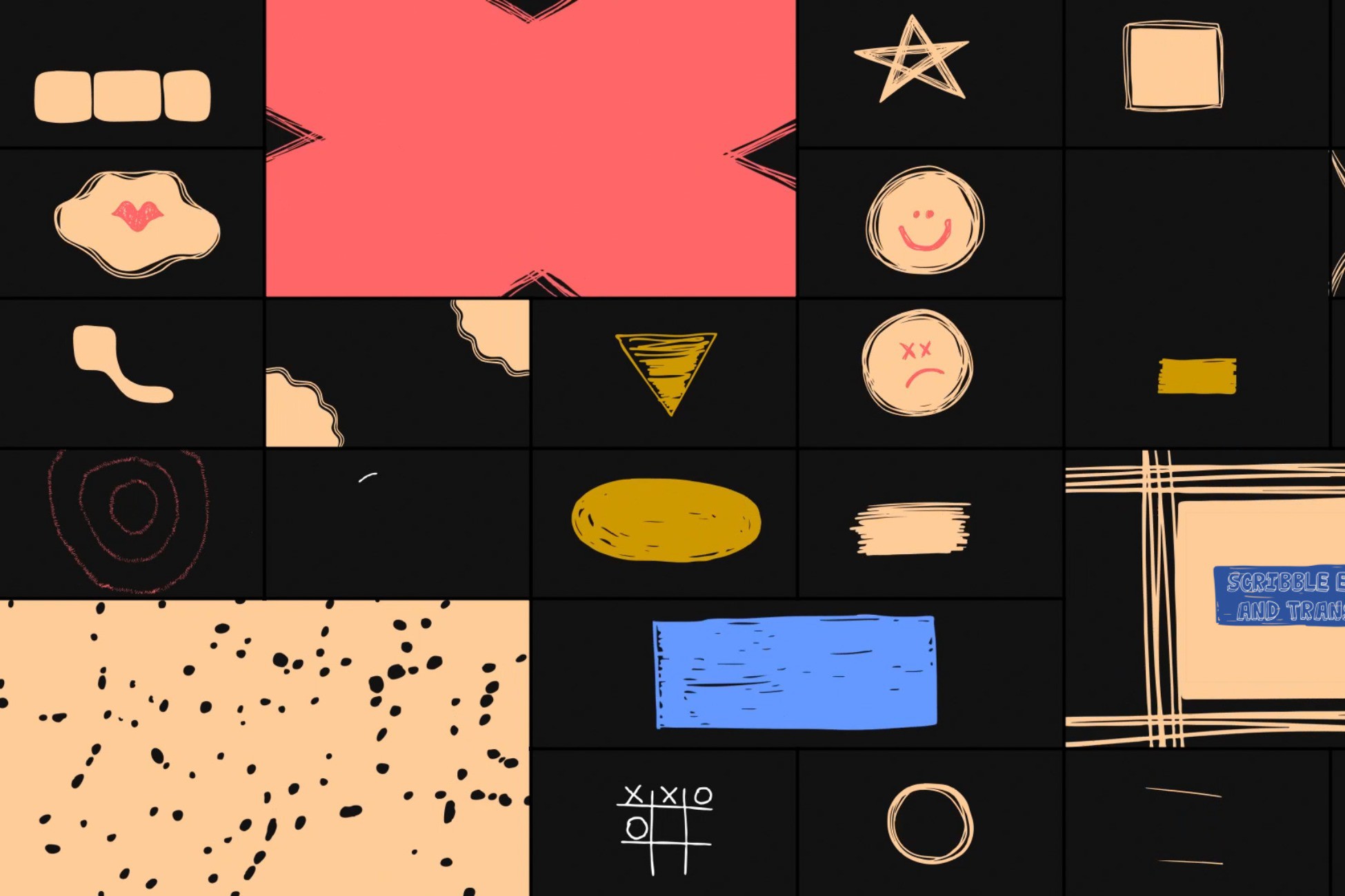 Scribble Elements And Transitions (23.06) | 2D 텍스처 및 소재 | Unity Asset Store