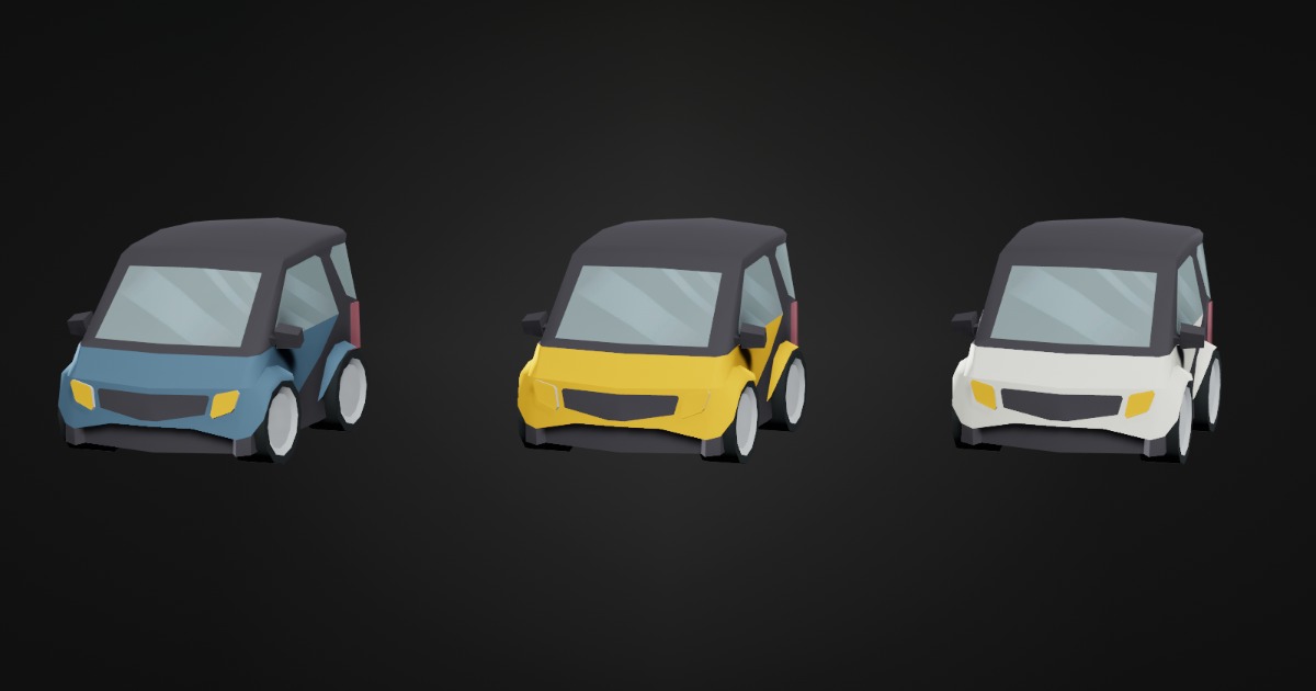 Low Poly Vehicle - Smart Car | 3D Land | Unity Asset Store