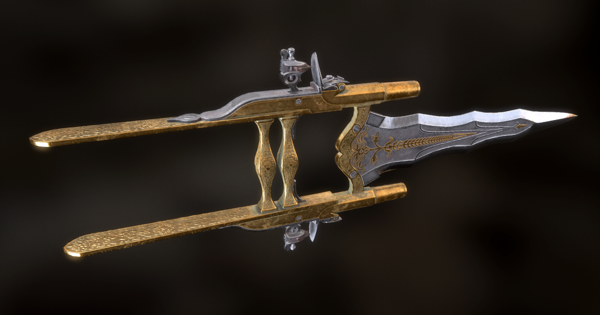 BUTTERFLY ASSASSIN - Flintlock Katar | 3D 武器 | Unity Asset Store