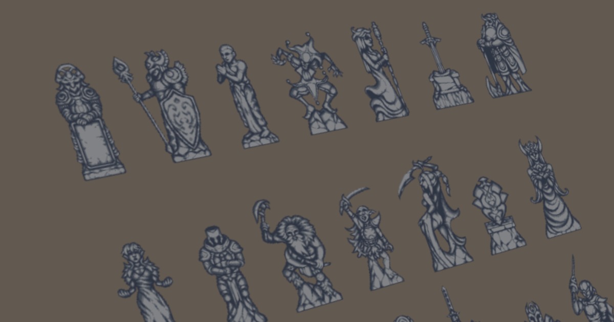 Unique Fantasy Statues | 2D Environments | Unity Asset Store