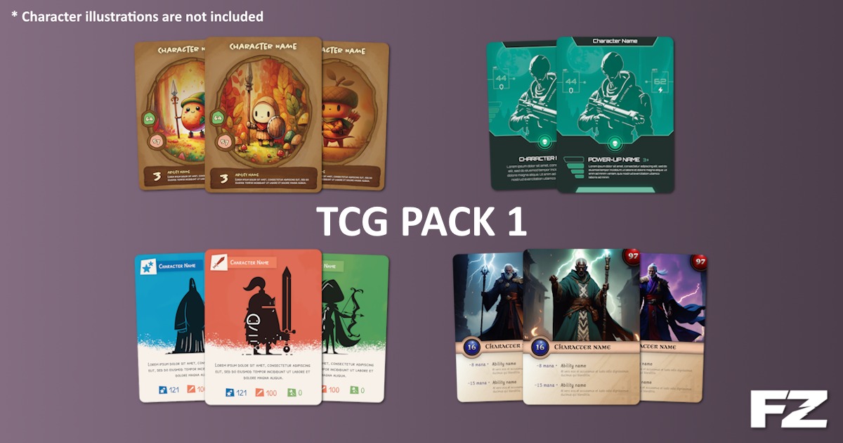 FZ TCG Pack 1 | 2D GUI | Unity Asset Store