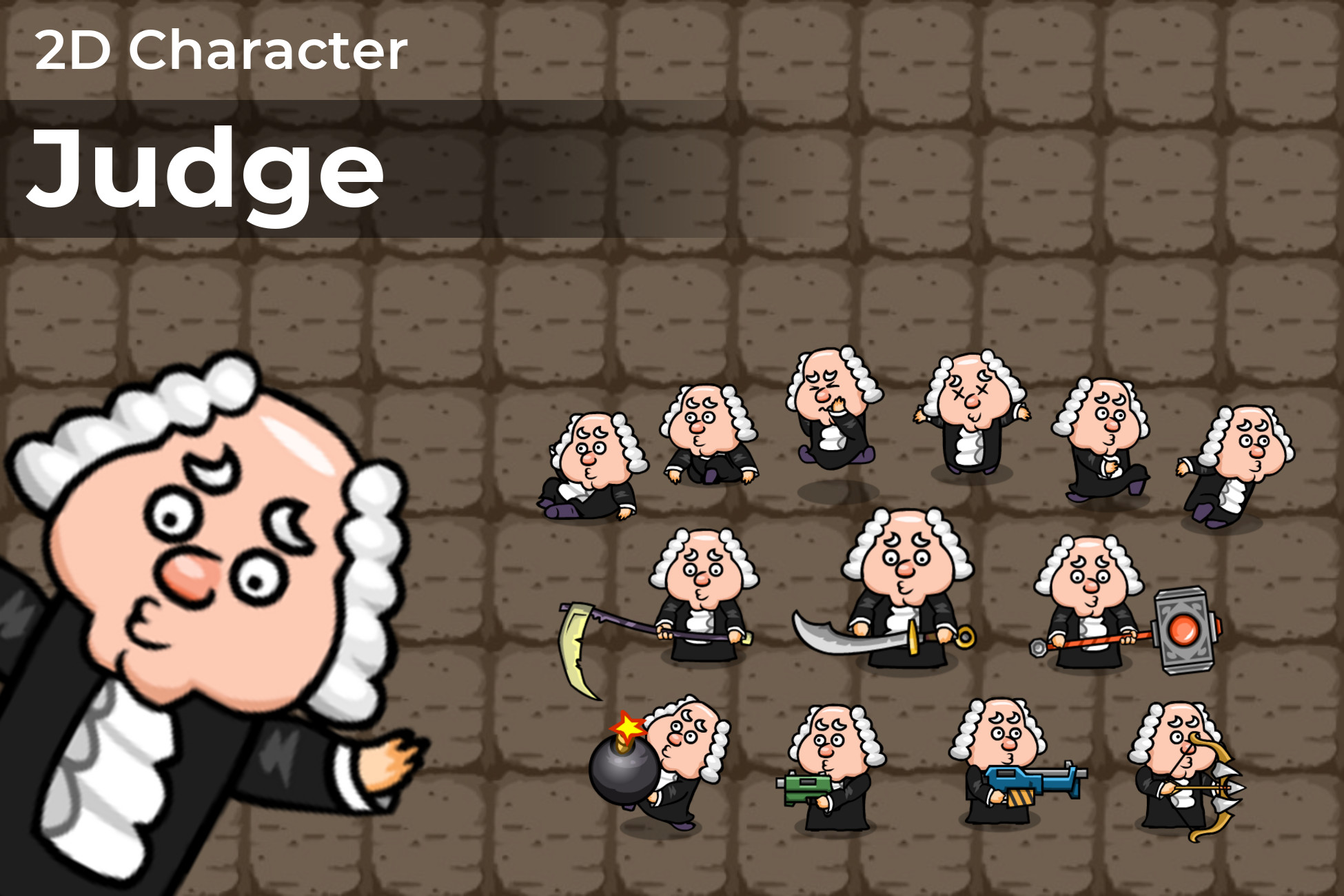 2D Character - Judge | 2D 캐릭터 | Unity Asset Store