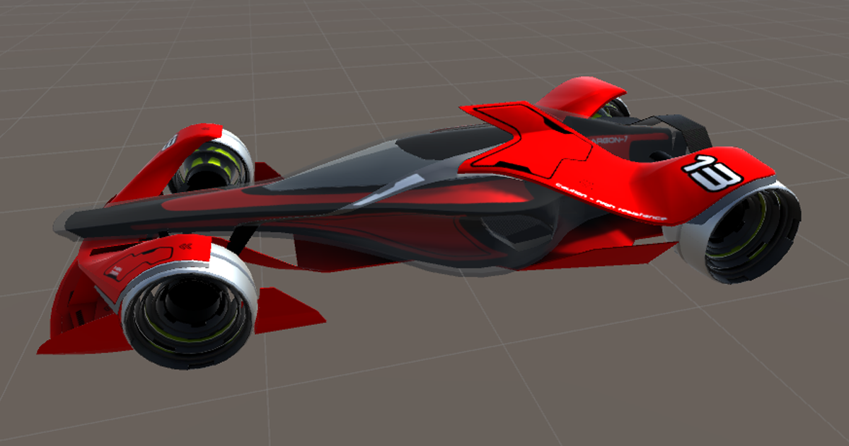 Race game car, INFINITI synaptiq (Low Poly) | 3D Land | Unity Asset Store