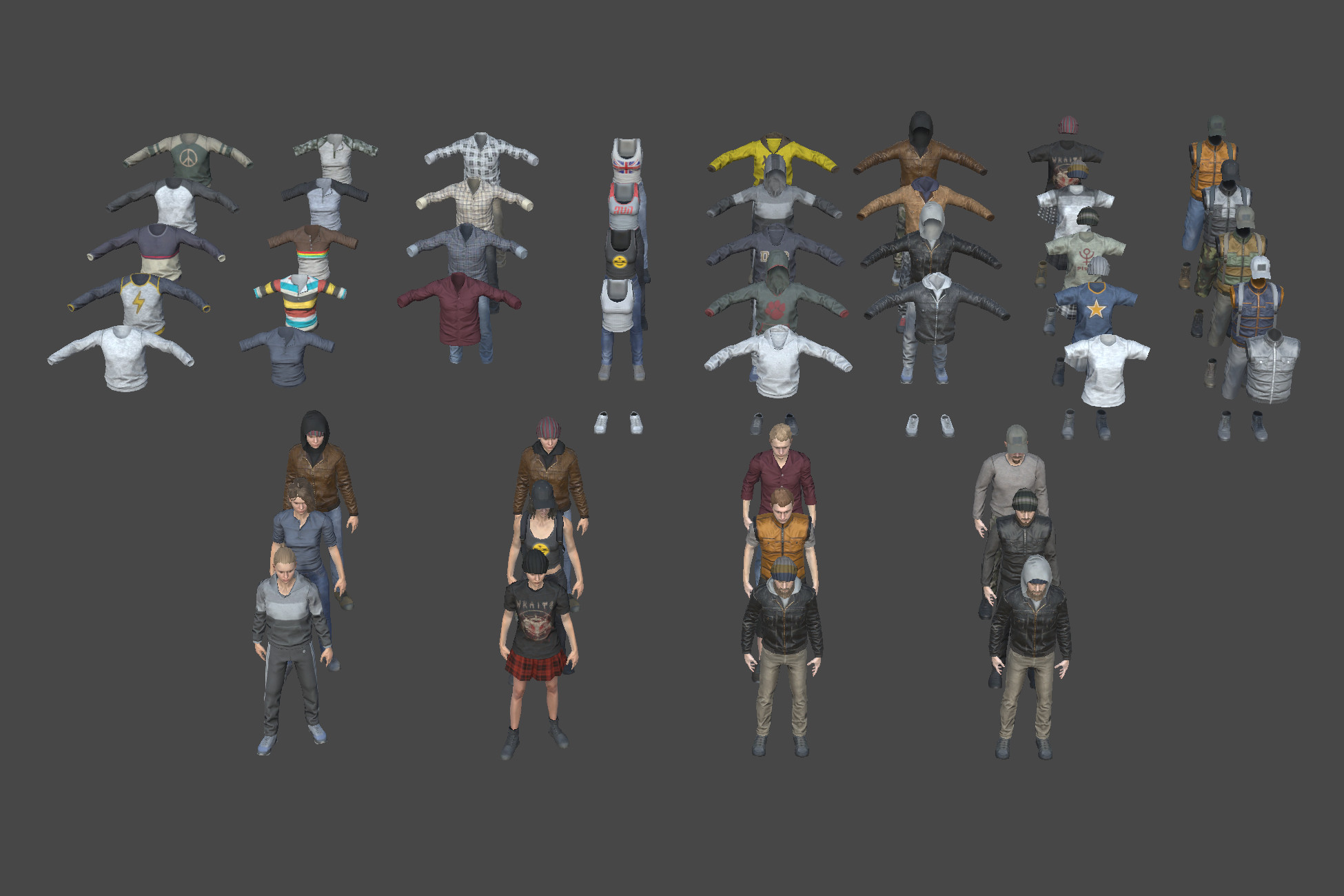 npc_casual_set_01 | 3D Humanoids | Unity Asset Store