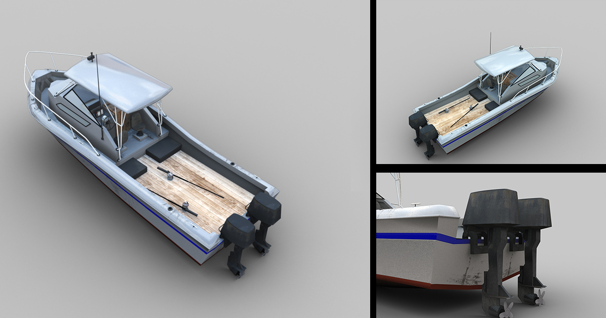 Fishing Boat Lowpoly | 3D 해상 | Unity Asset Store