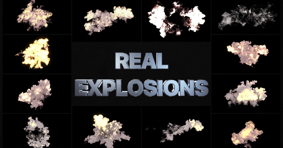 Real Explosions 11.05 | 2D 텍스처 및 소재 | Unity Asset Store
