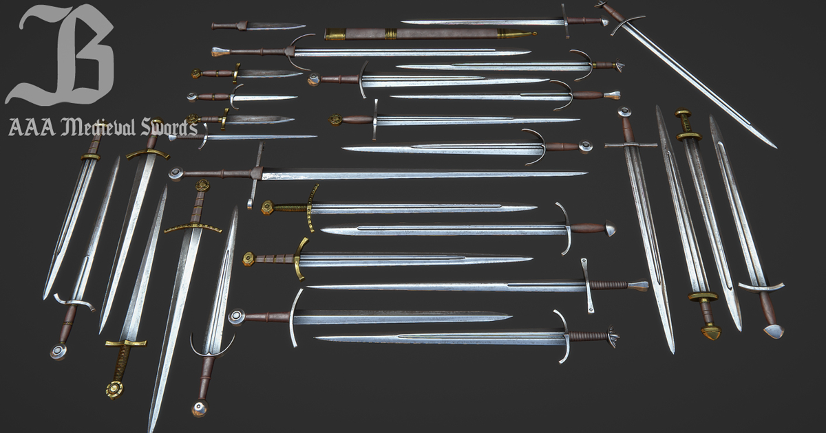 AAA Medieval Swords Pack | 3D Weapons | Unity Asset Store