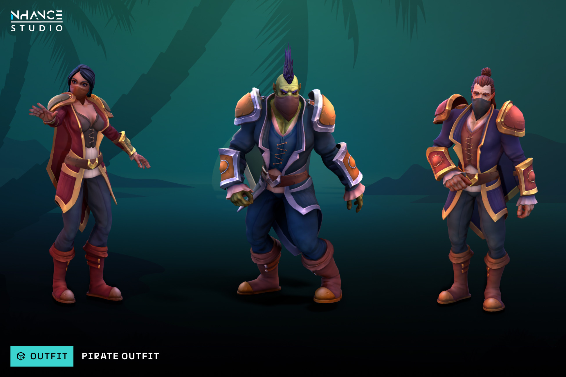 Stylized Pirate Outfit | 3D Characters | Unity Asset Store