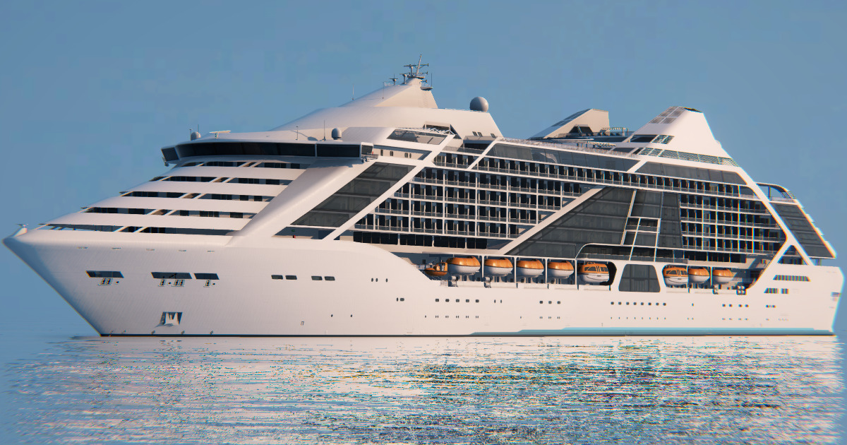 Futuristic Cruiseship 'Celestial Spire' | 3D Sea | Unity Asset Store