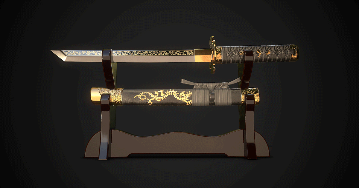 Samurai sword tanto No.01 | 3D Weapons | Unity Asset Store