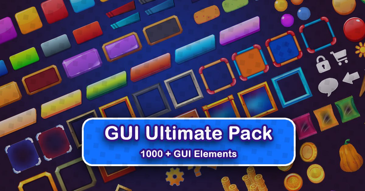 GUI Ultimate Pack - Hyper Casual Game Art | 2D GUI | Unity Asset Store